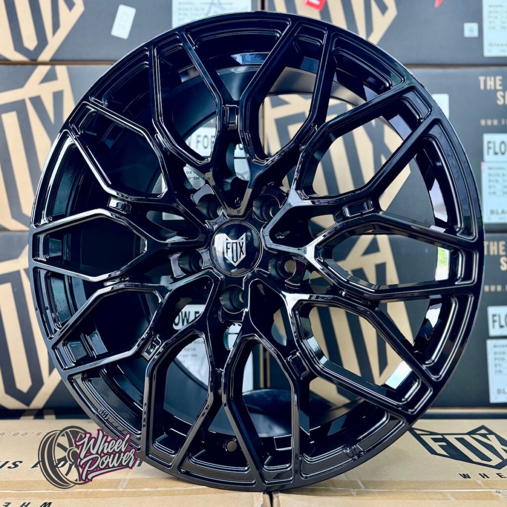 FOX FX9 Gloss Black 8.5×18″ 5×112 Audi Mercedes VW – Wheel Power Devon